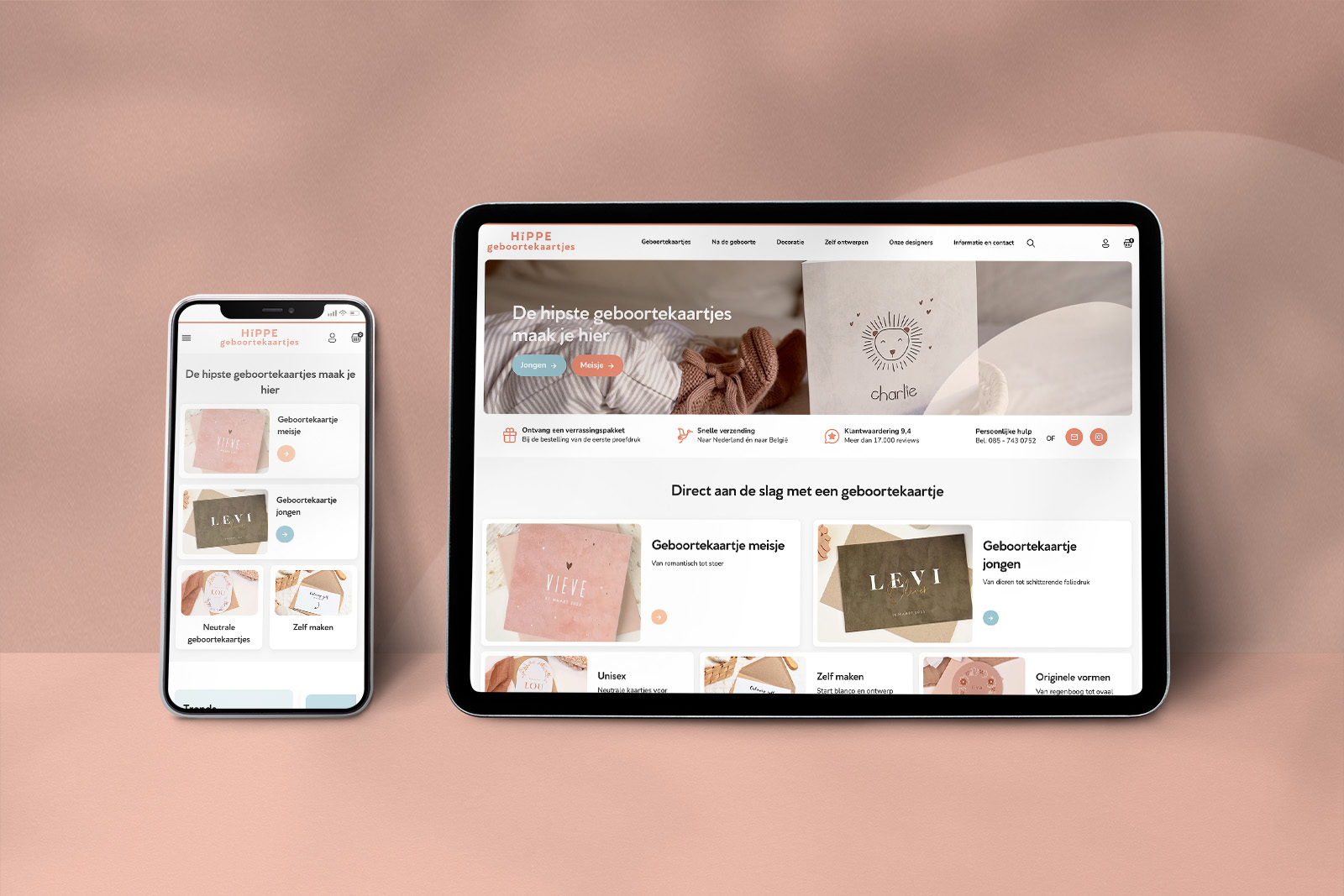 Hippe Geboortekaartjes heeft een nieuwe website! - Sparkles